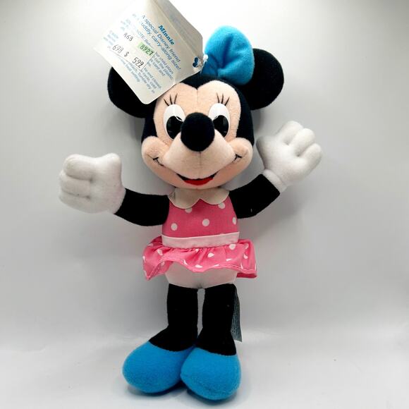 Disney | Toys | Vintage Playskool Disney Minnie Mouse 9 Plush W Tags ...